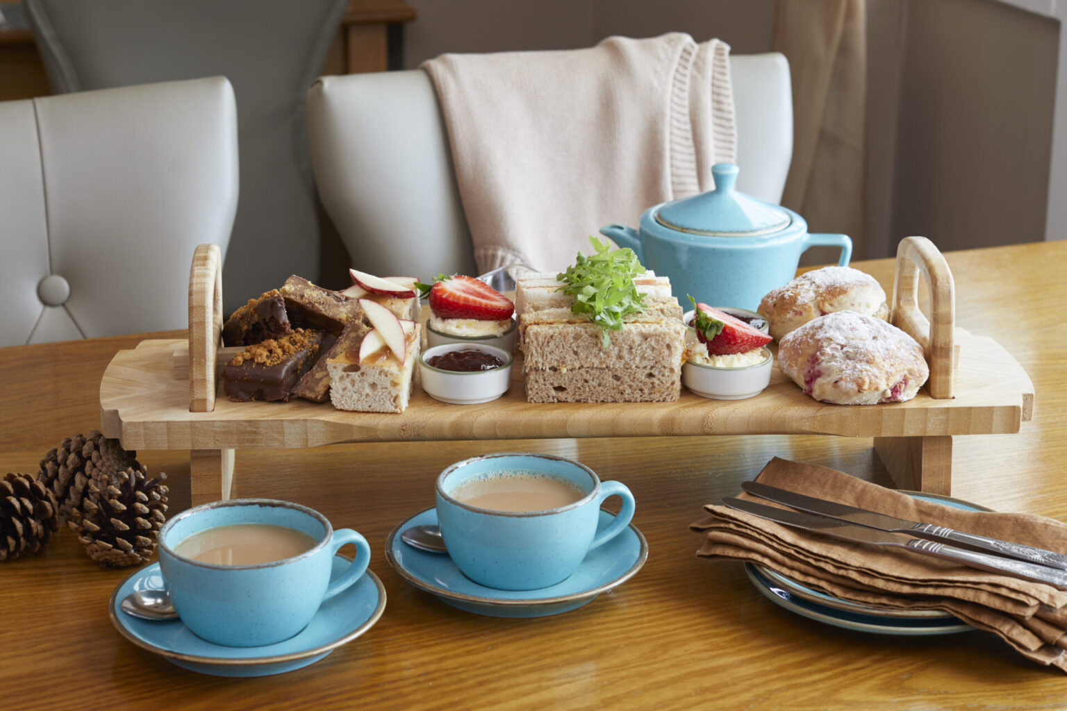 Spring Garden Afternoon Tea - May + June - Luccombe Hall Hotel